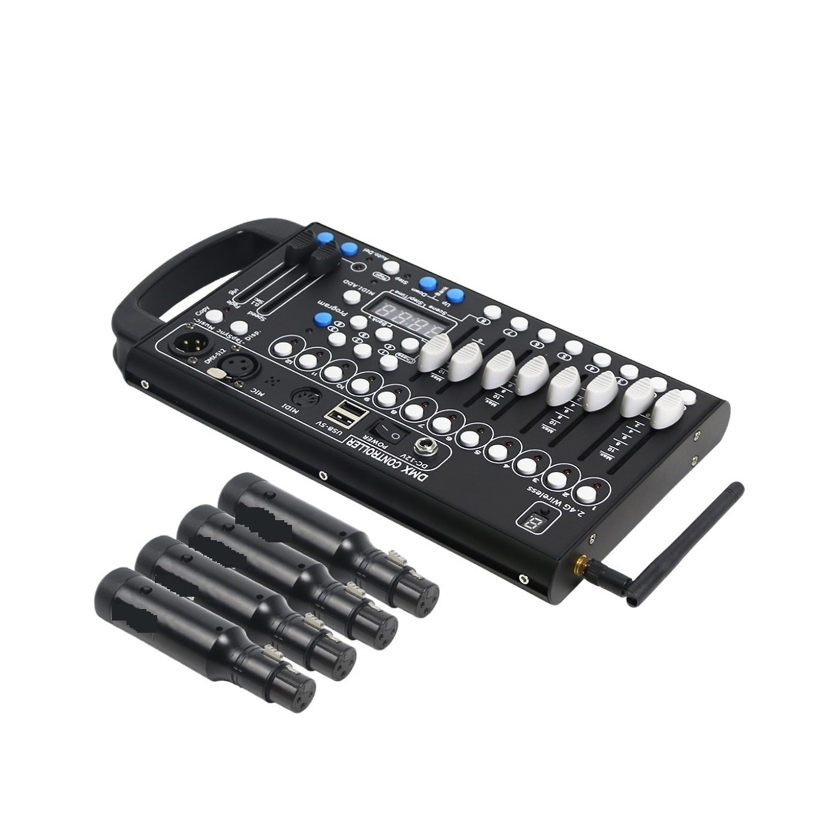 192 Controller Wireless Receiver Built In Battery Stage Lighting Effect DJ Light Controller ...