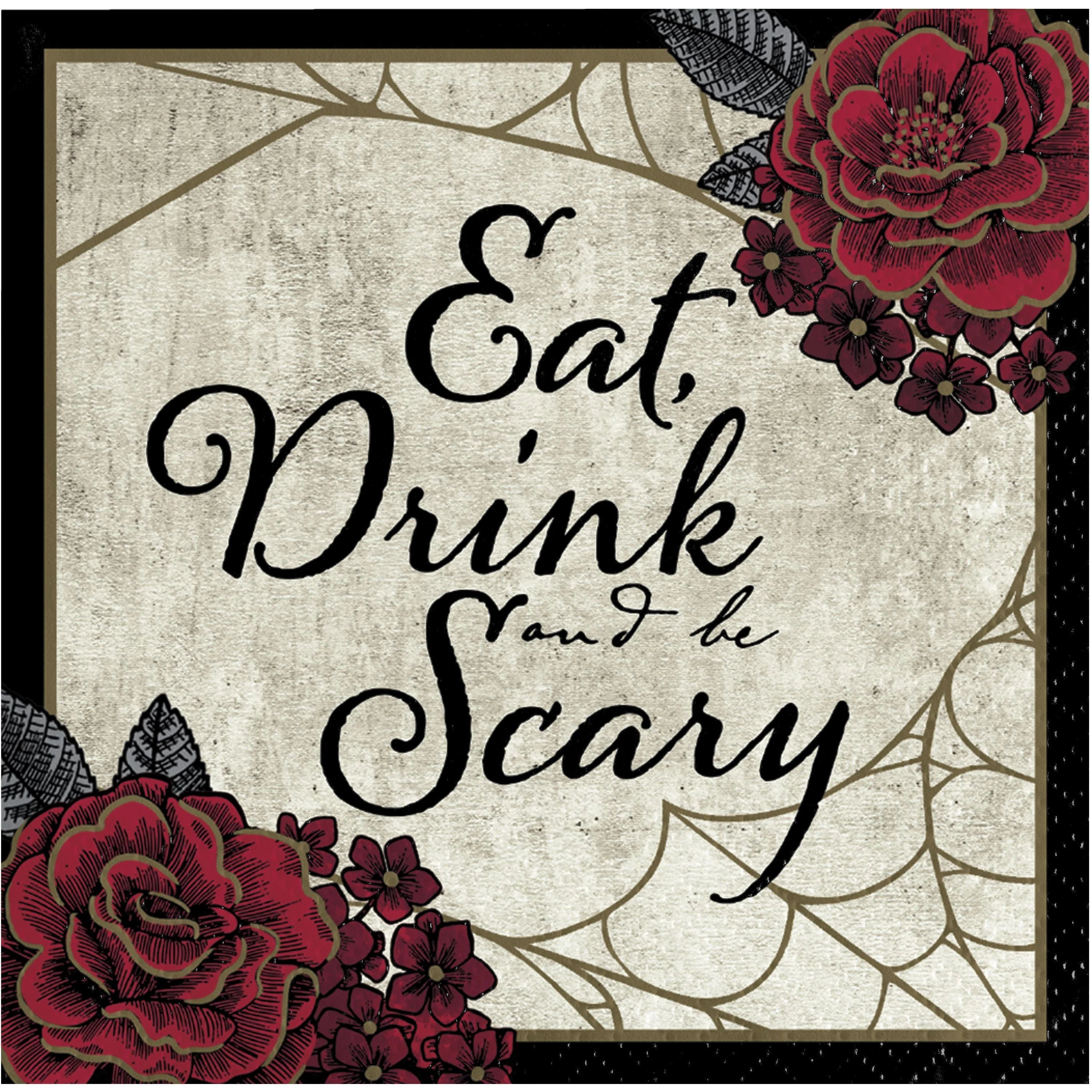192 Count Bulk Pack Creepy Characters Beverage 2Ply Napkin - Walmart.com