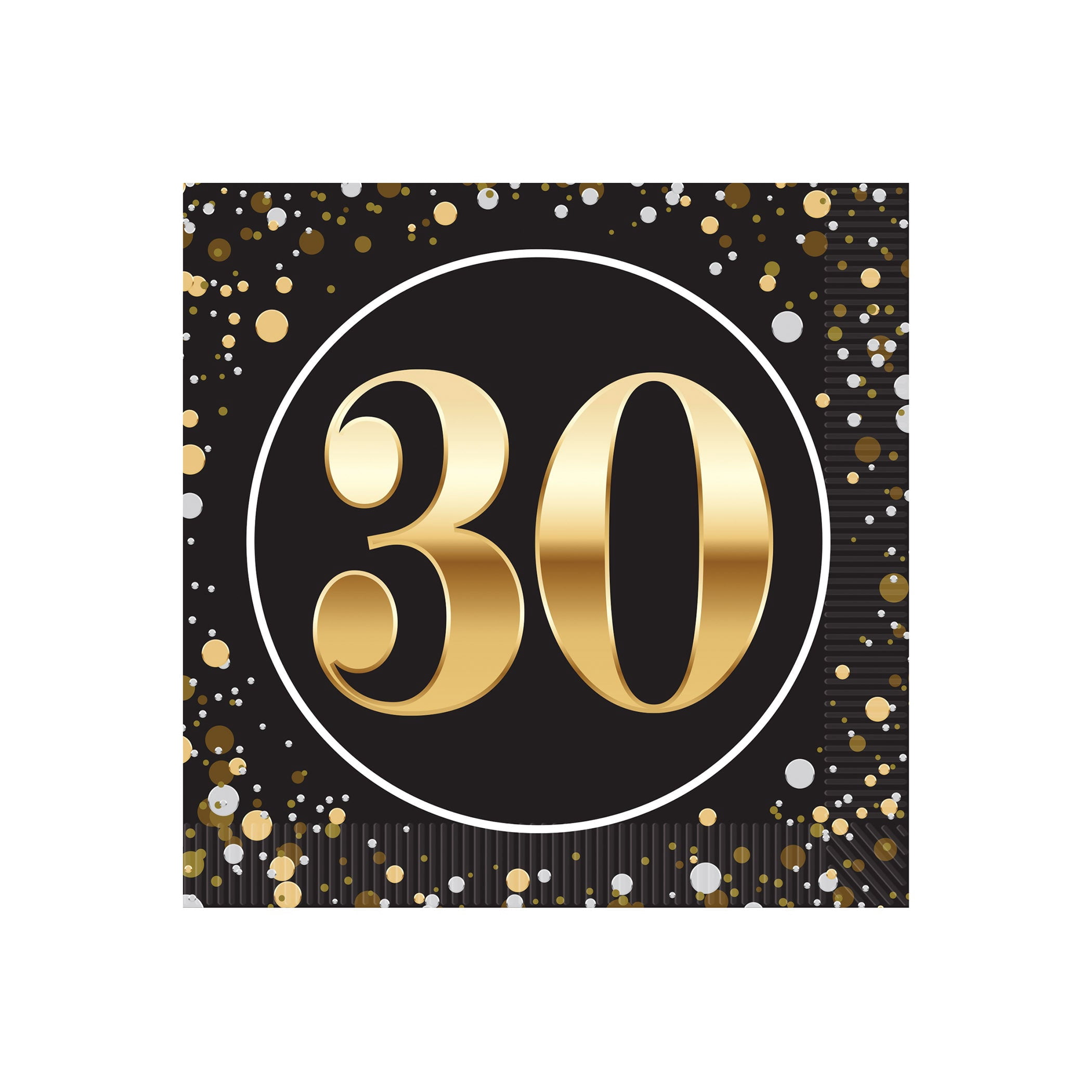 192 Pack Bulk 30th Birthday Beverage Napkins 2-Ply Birthday Party ...