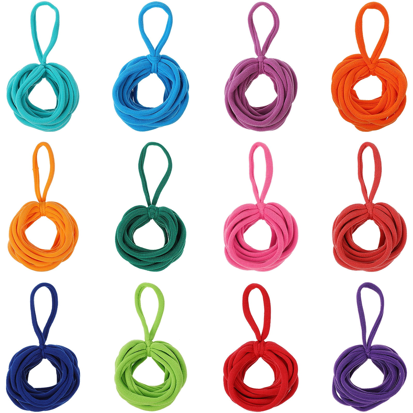 192 Pcs Braided Rope Refill Pack Weaving Loops Band Loom Kits for Kids ...