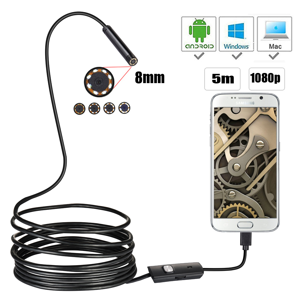 1920*1080P Full HD Mini Android Endoscope Camera IP67 1M 2M 5M Micro ...