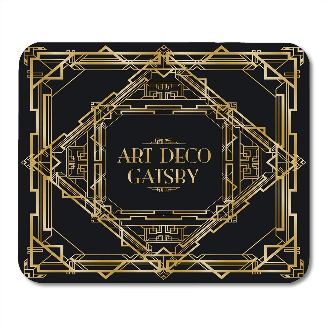 1920 Black Roaring Gatsby Orange Great 30S Mousepad Mouse Pad Mouse Mat ...