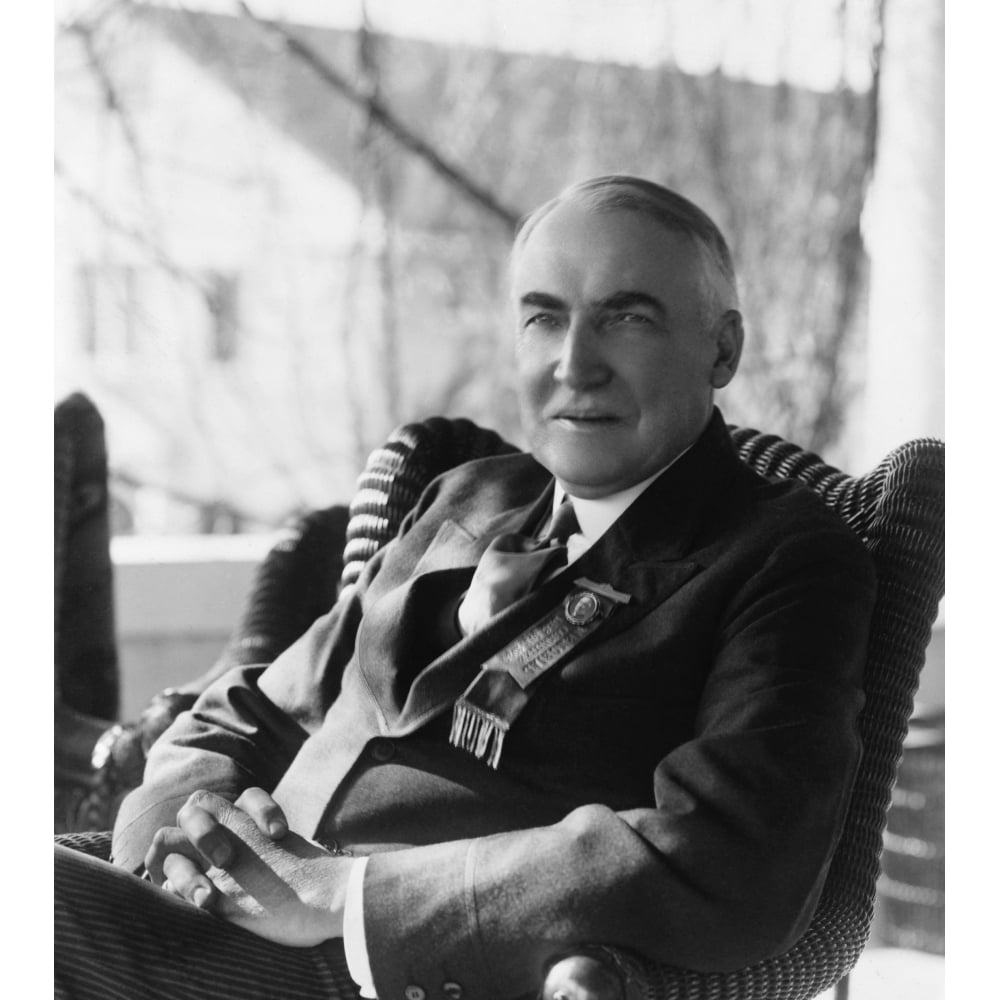 1920 Republican Candidate For U.S. President Warren Harding. He Wears A ...