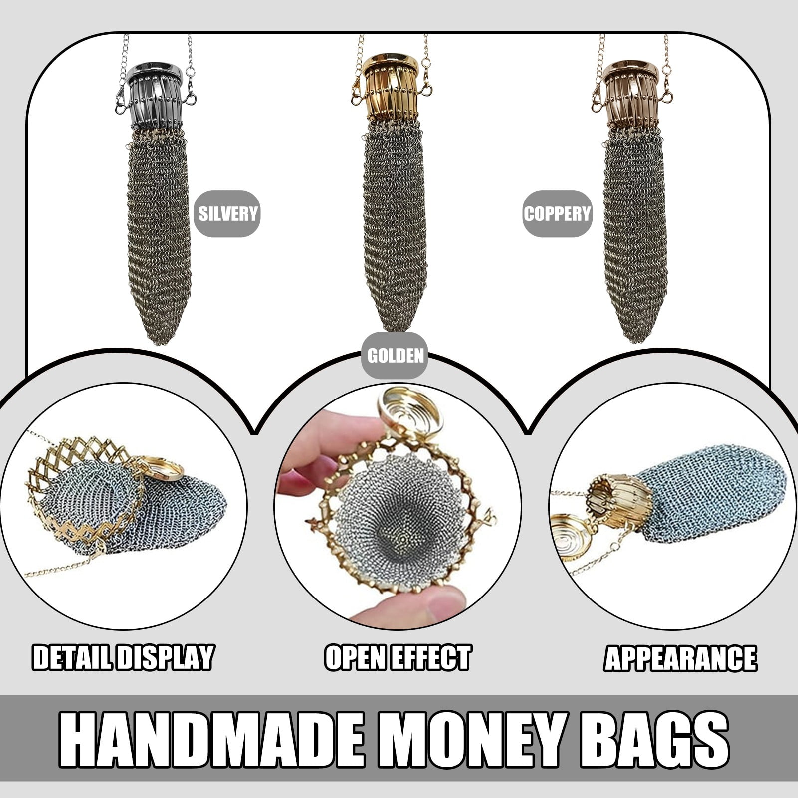 1920'S English Coin Purse, Victorian Twist Lid Gate Mesh Purse ...