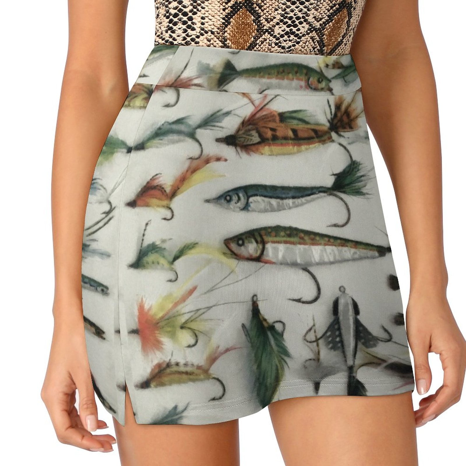 1920's Fishing Flies Light Proof Trouser Skirt mini skirt skirt sets ...