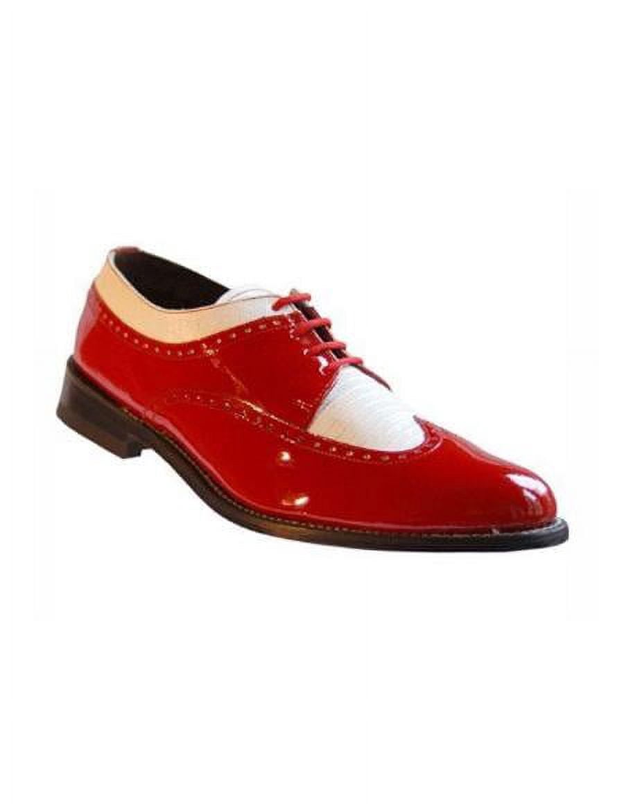 1920's Mens Dress Shoes - 20s Shoes - 1920s Gangster Shoes - Red ...