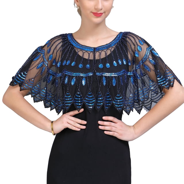 1920's Vintage Transparent Sheer Wedding Guest Shawl Bolero Shrugs ...