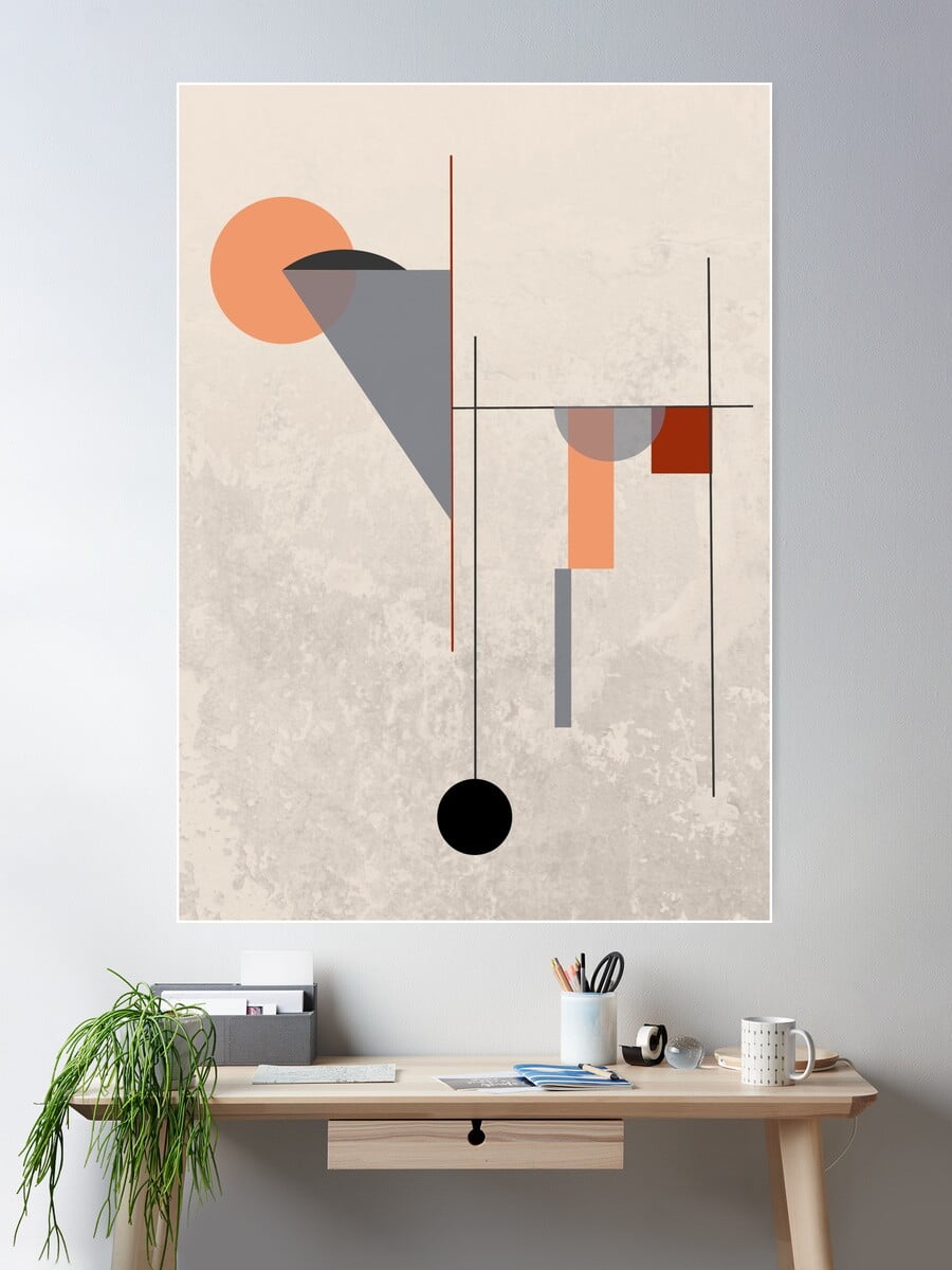 1920S Style Art Deco Abstract Artwork Poster Wall Art, Modern Wall ...
