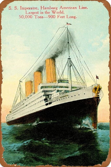 1920s Imperator Ocean Liner Art Travel Print Advertisement Print ...