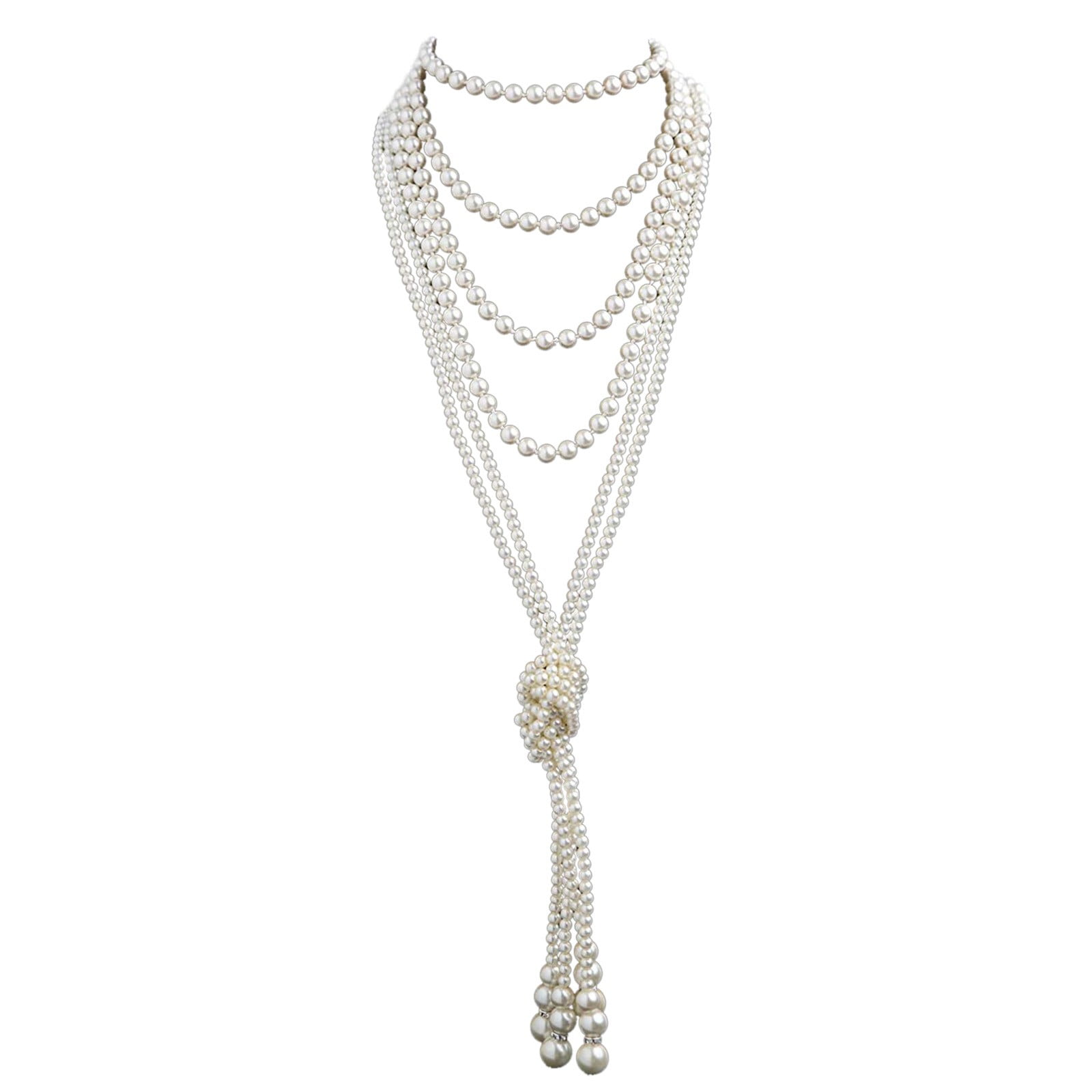 1920s Pearls Necklace Fashion Pearls Gatsby Accessories Vintage Jewelry ...