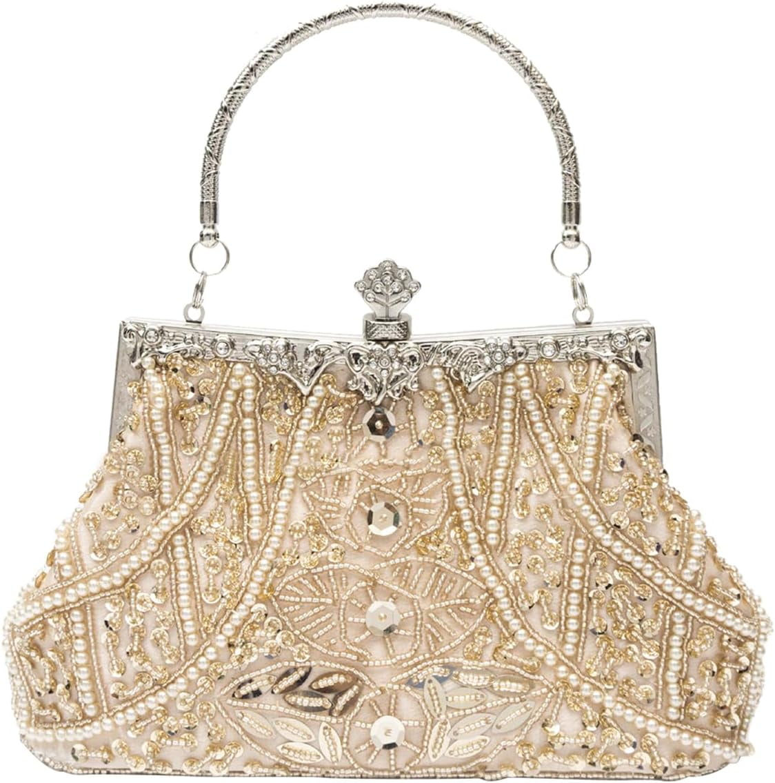 1920s Vintage Beaded Evening Bag for Women Pearl Clutch Bag Sequin ...