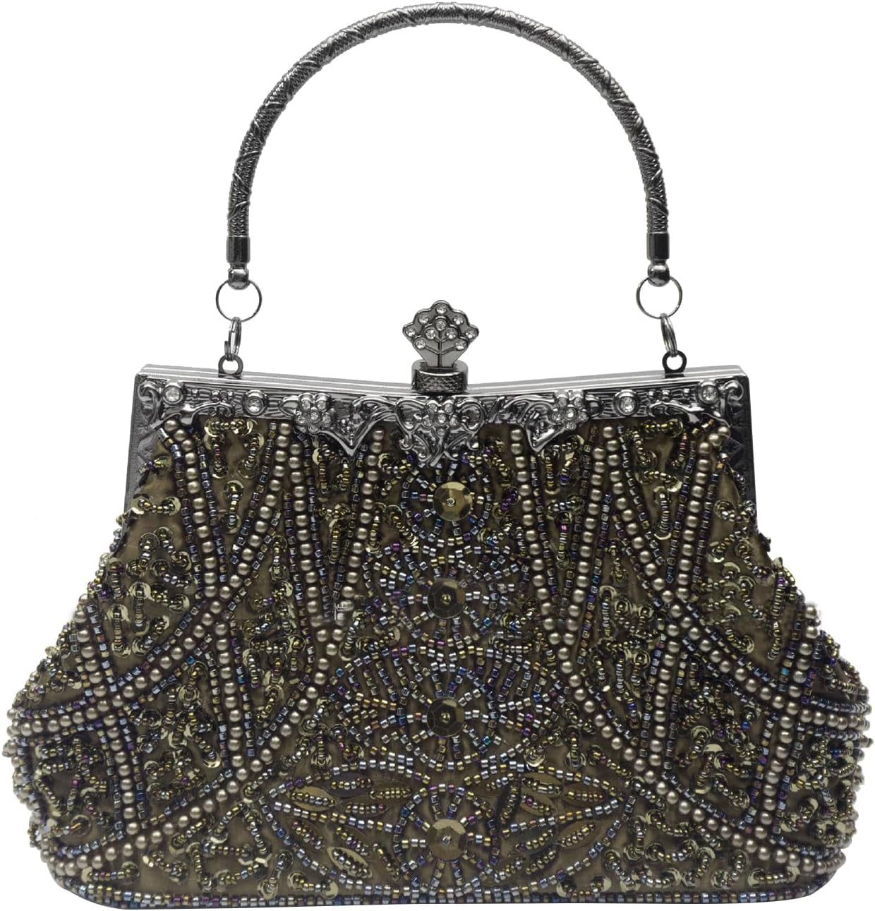 1920s Vintage Beaded Evening Bag for Women Pearl Clutch Bag Sequin ...