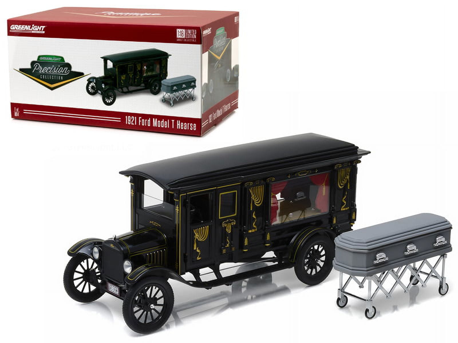 1921 Ford Model T Ornate Carved Hearse with Coffin - Walmart.com