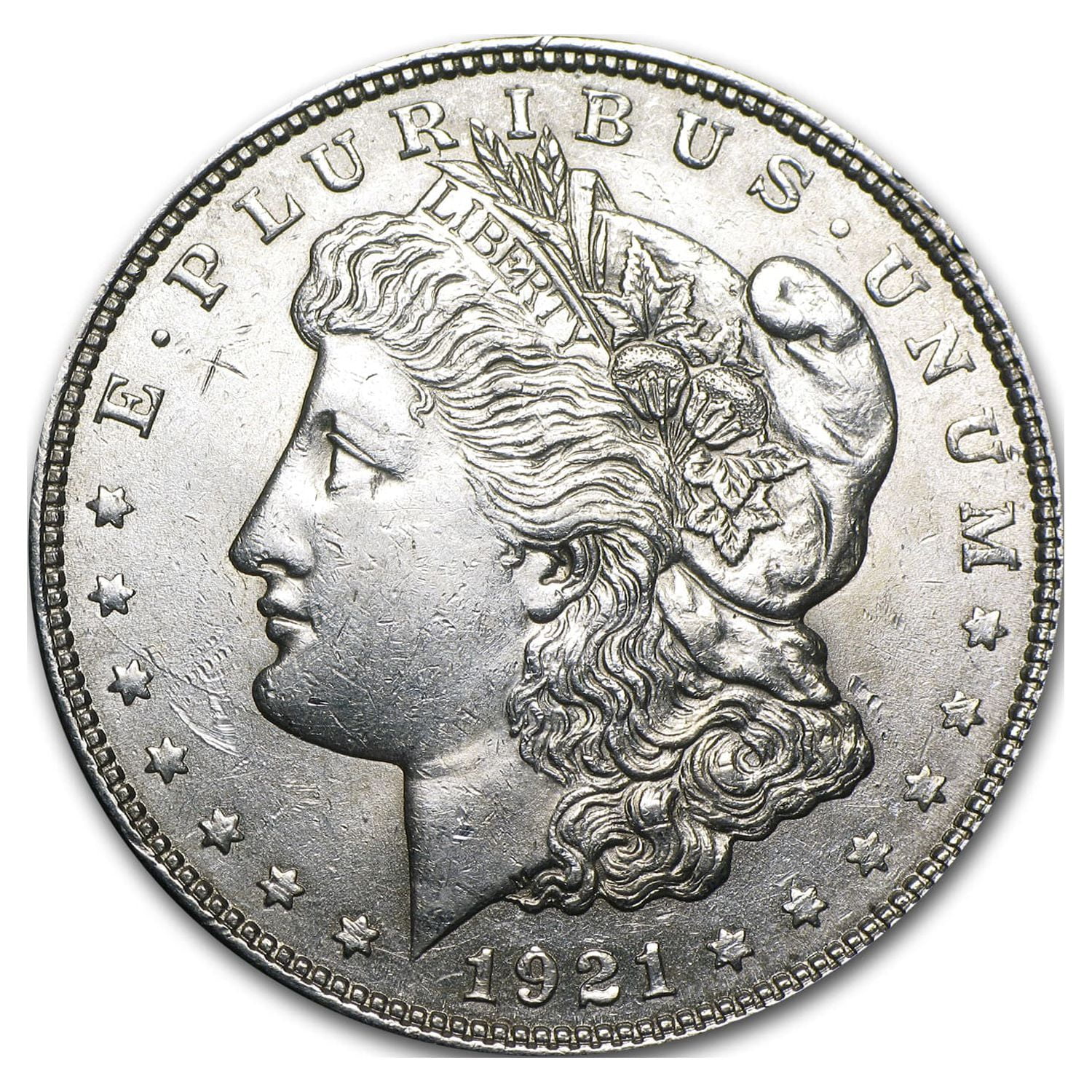 U.S. Mint, Morgan Silver Dollar Coin, 1921 P/D/S, AU - Walmart.com