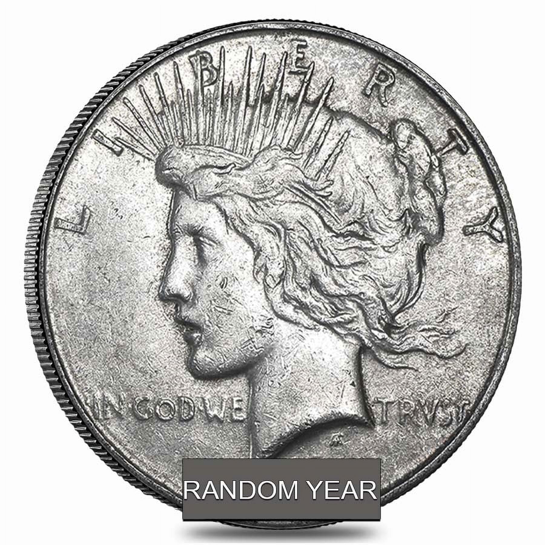 U.S. Mint 1922-1935 Peace Silver Dollar VG-XF, .900 Fine Silver, 0.7734 Troy oz - Walmart.com