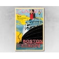 1922 Cunard Steamer Travel Boston To, Stretched Canvas - Walmart.com