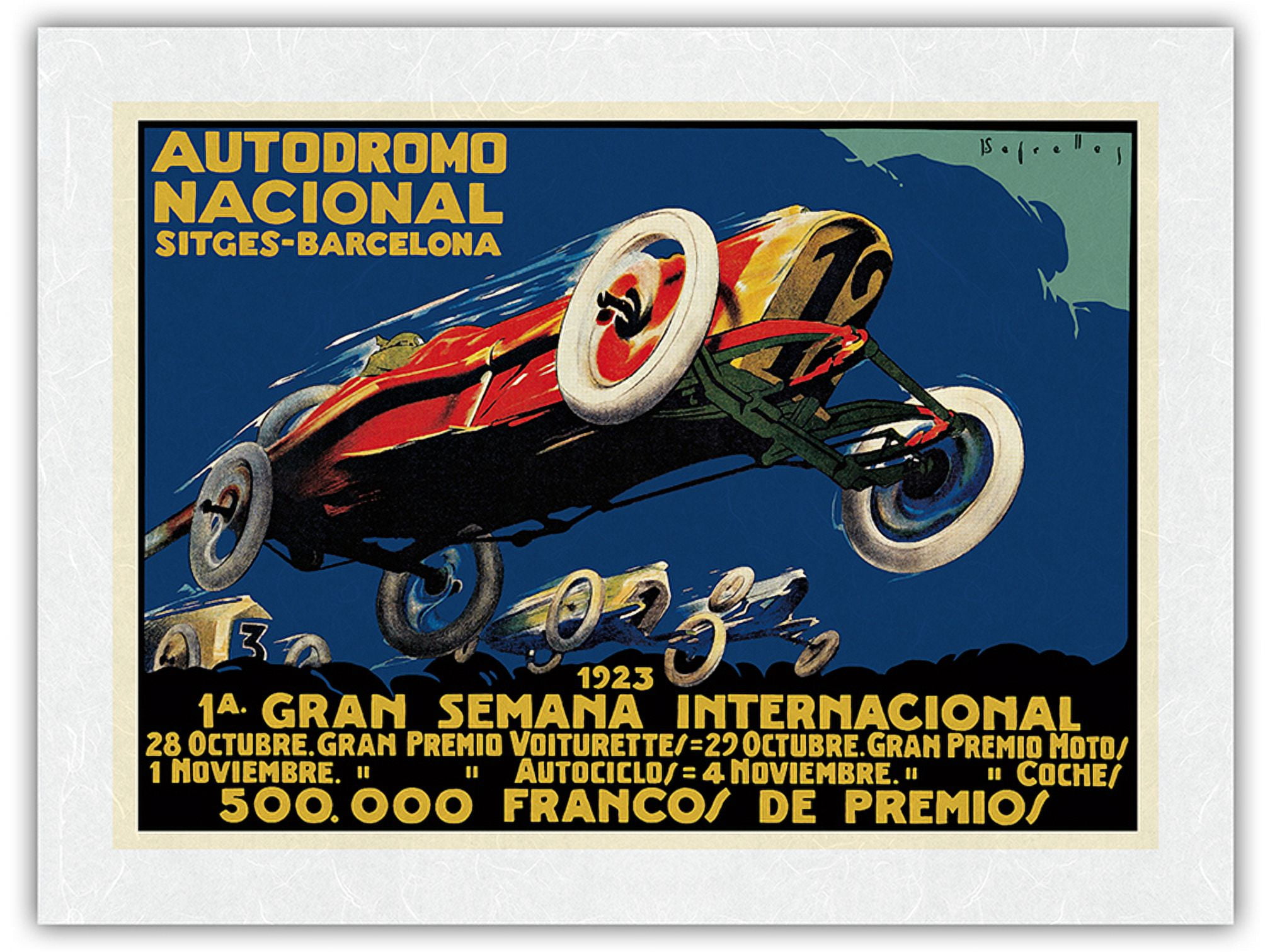 1923 Autodromo International - Barcelona Spain - Vintage Car Racing ...