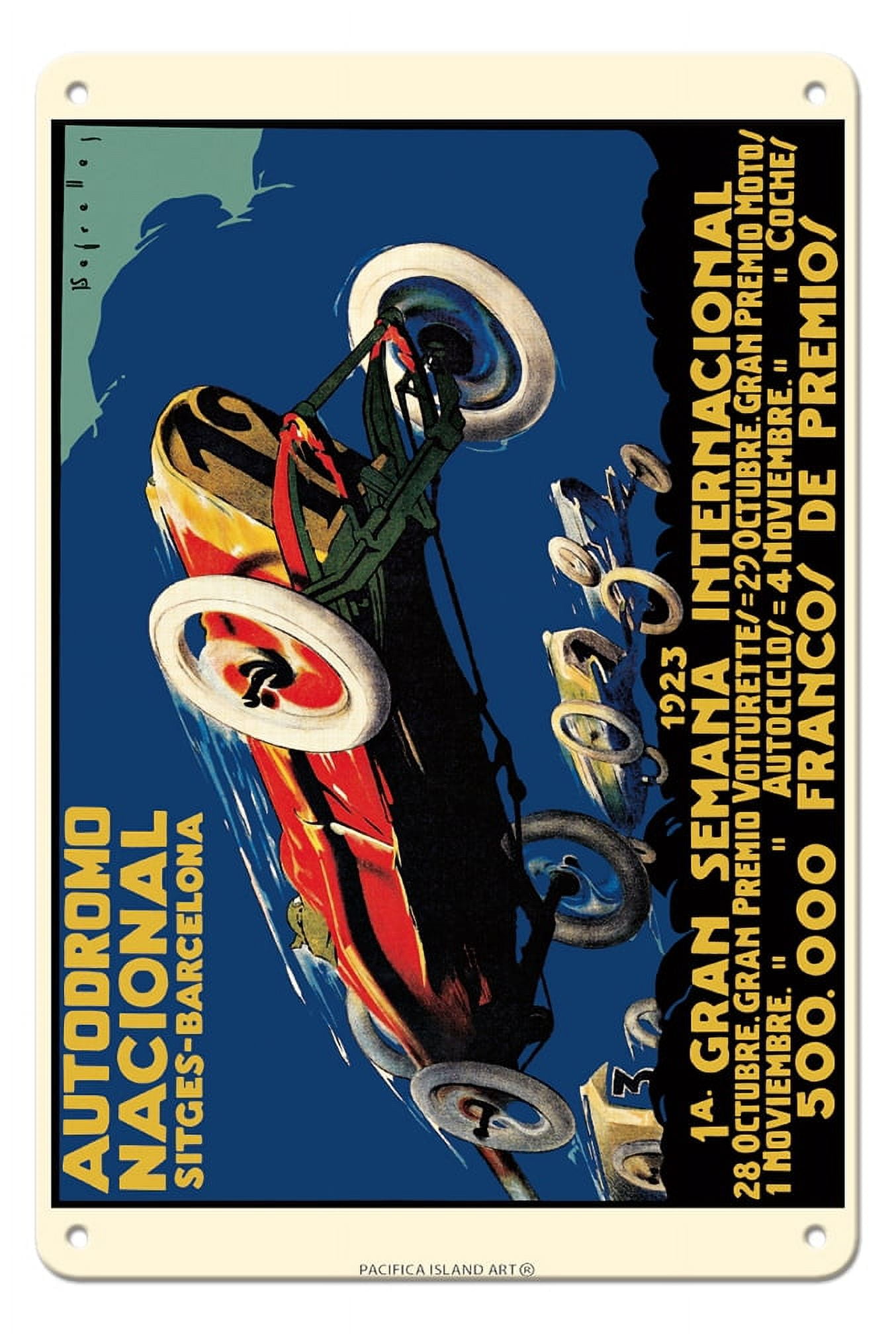 1923 Autodromo International - Barcelona Spain - Vintage Car Racing ...