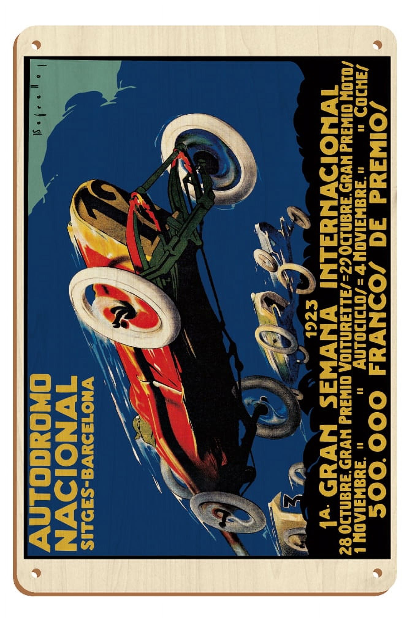 1923 Autodromo International - Barcelona Spain - Vintage Car Racing ...