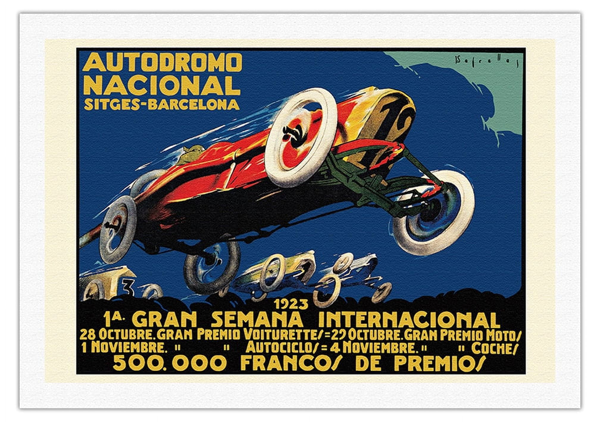 1923 Autodromo International - Barcelona Spain - Vintage Car Racing ...