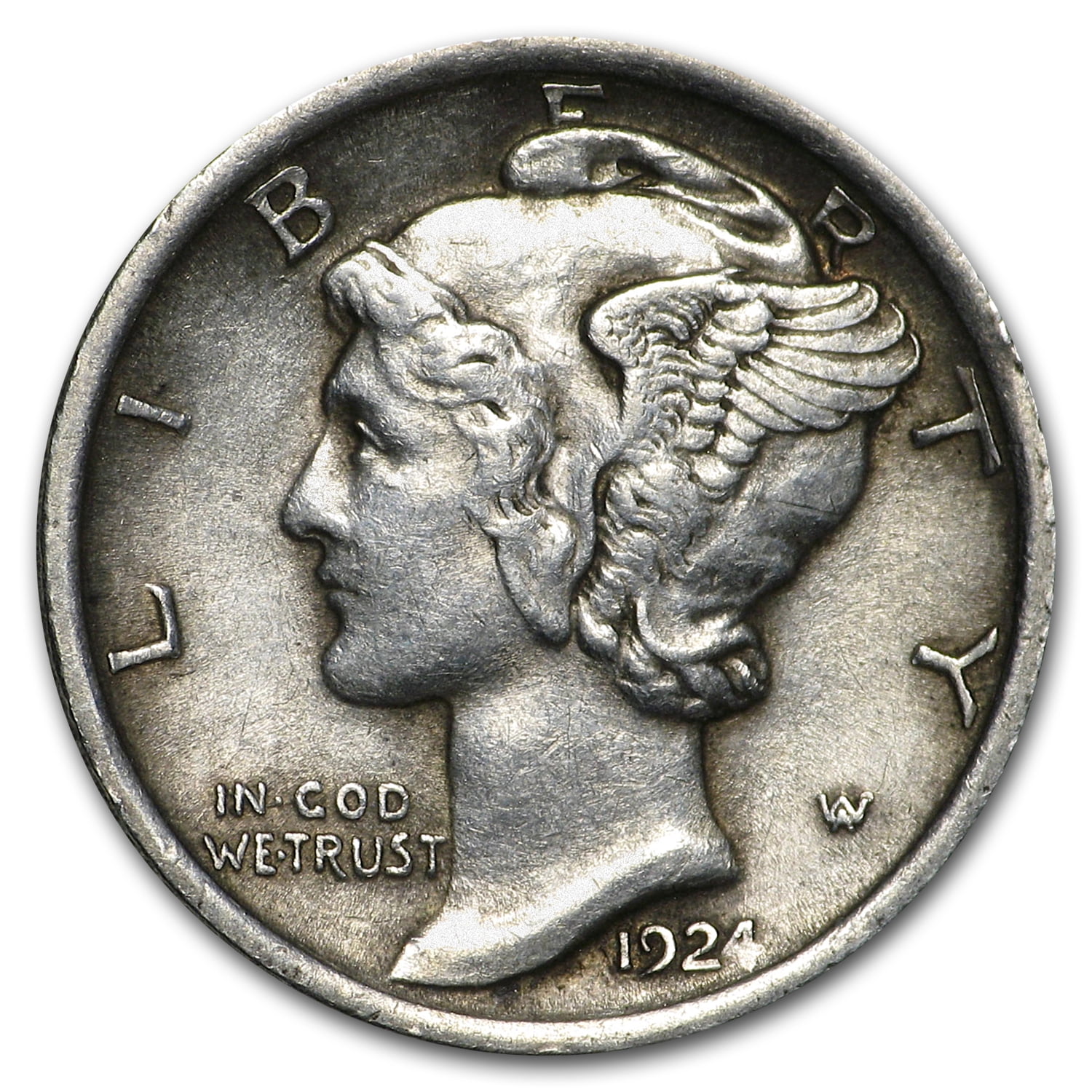1924 Mercury Dime XF - Walmart.com