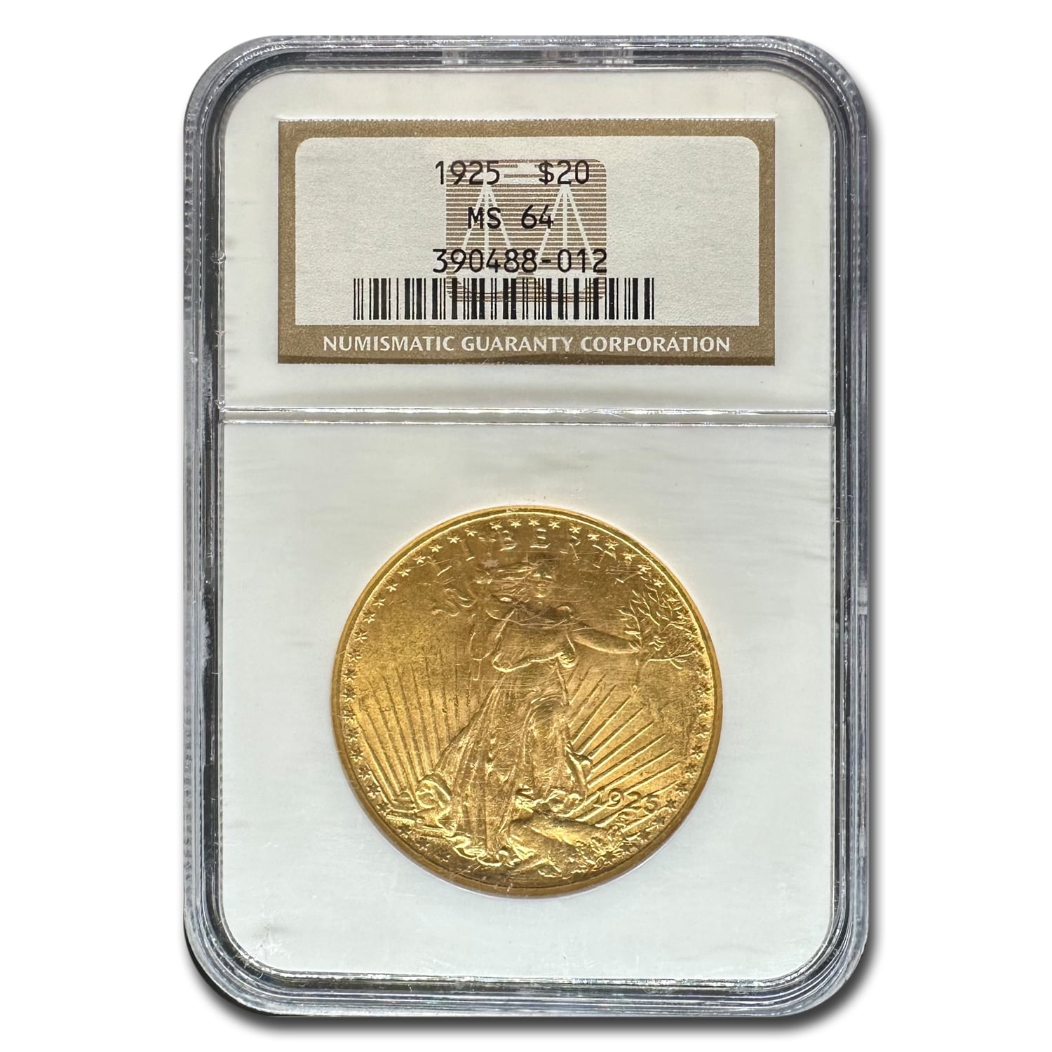 1925 $20 St Gaudens Gold Double Eagle MS-64 NGC - Walmart.com