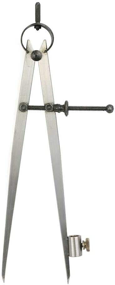 19251 8" Precision Compass Pencil Holder/Spring Divider/Scriber, Red ...