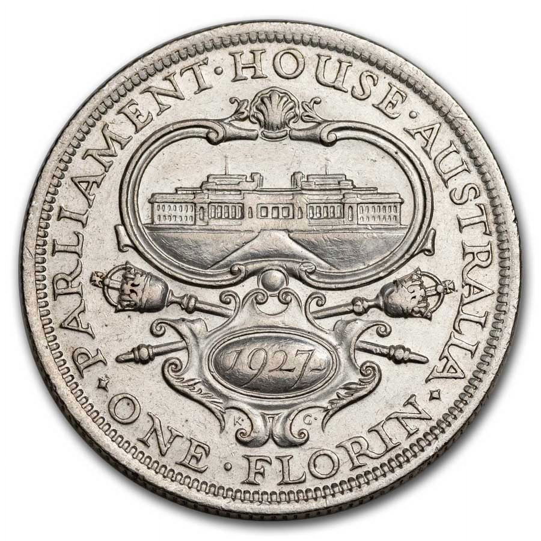 1927 (m) Australia Silver Florin George V AU - Walmart.com