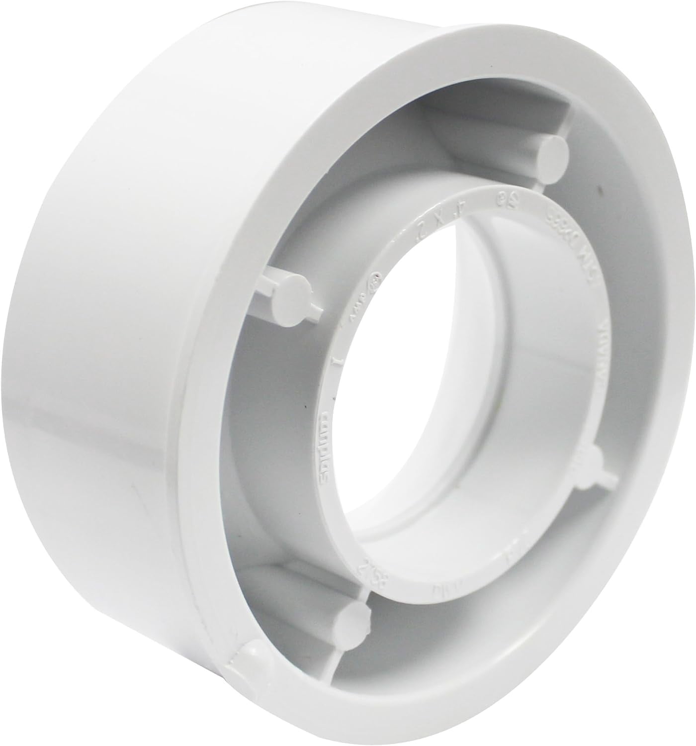 192758 PVC DWV Flush Bushing, 4 x 2-Inch, White - Walmart.com