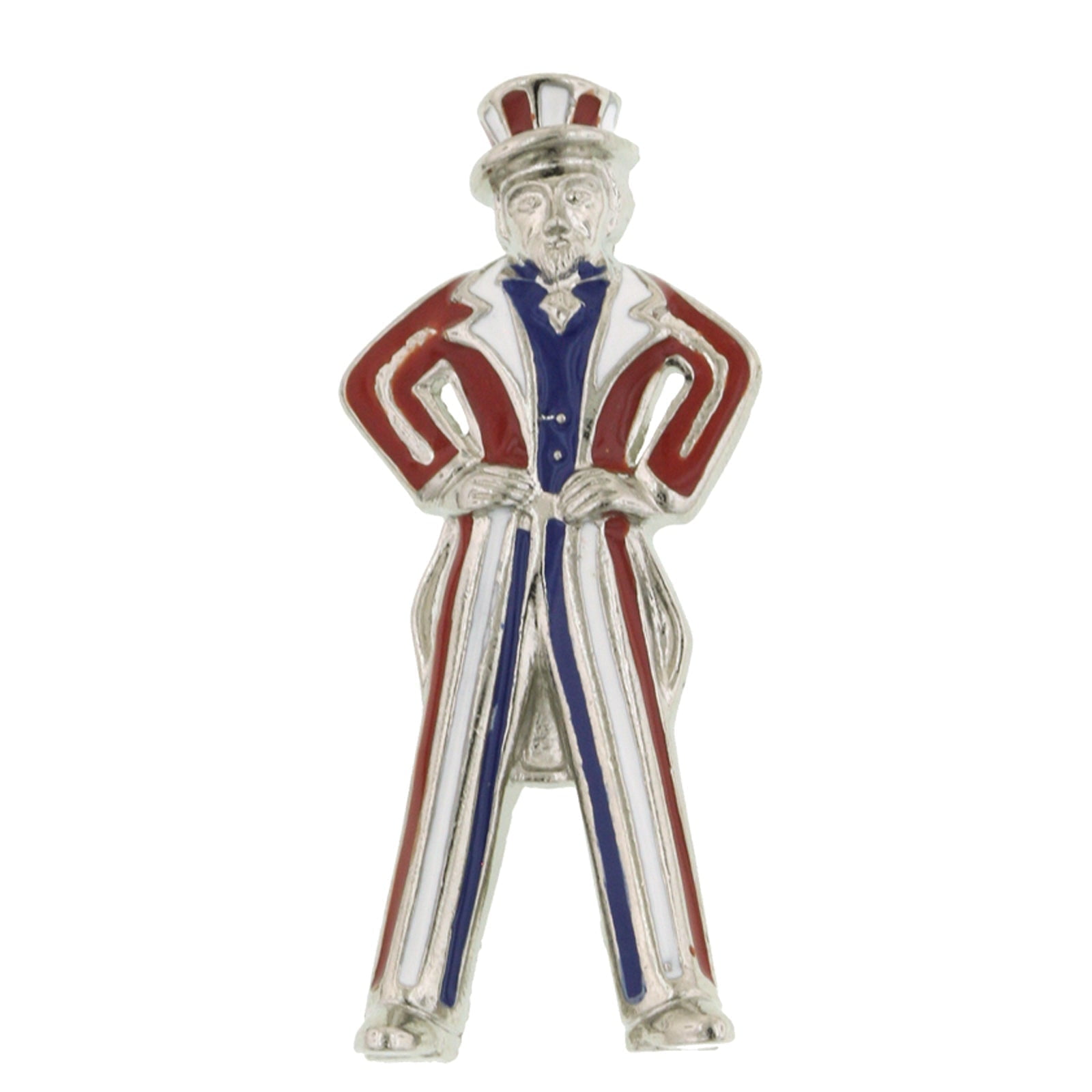 1928 Jewelry Red White And Blue Uncle Sam Pin - Walmart.com