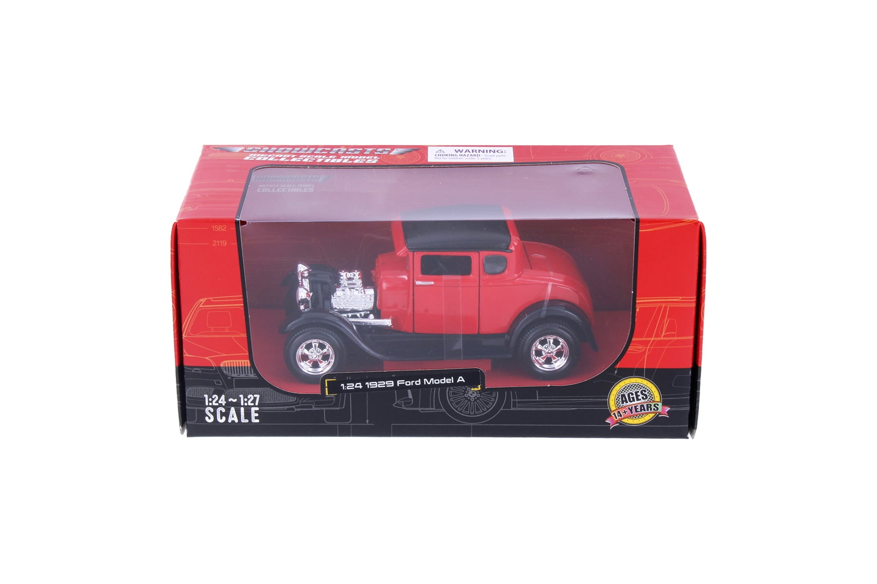 1929 Ford Model A Hardtop, Red - Showcasts 38201R - 1/24 Scale Diecast ...