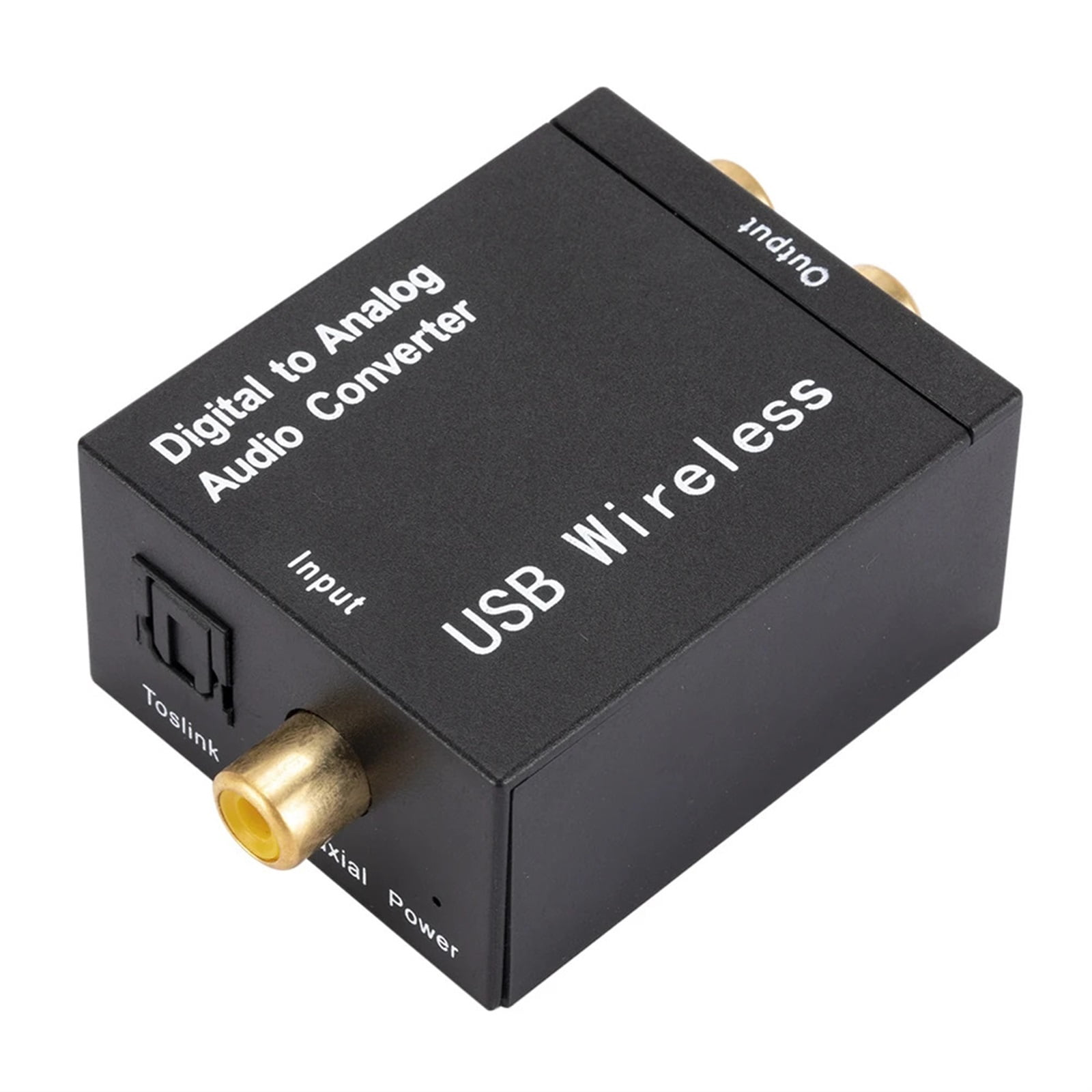 192KHz Audio Converter Adapter Toslink Coaxial Signal To RCA R/L ...