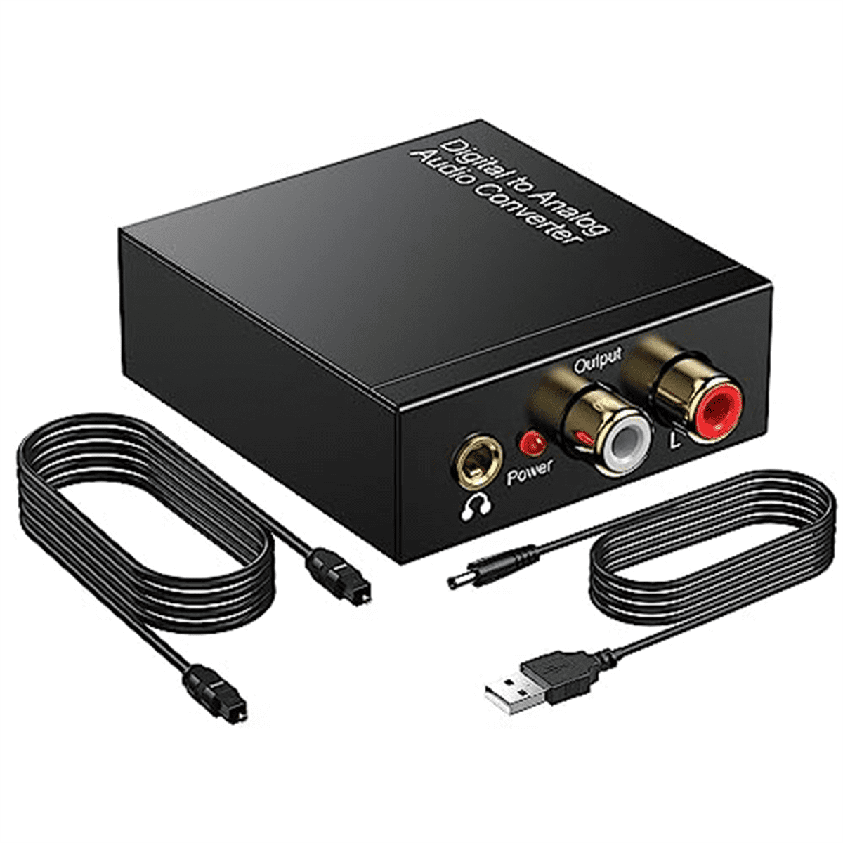 192KHz Digital to Analog Audio Converter, Toslink Optical to 3.5mm ...