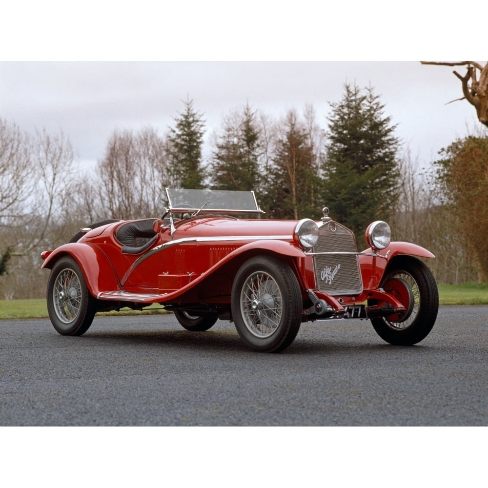 1930 Alfa Romeo supercharged Tipo 6C-1750 2-seater sports car with a ...