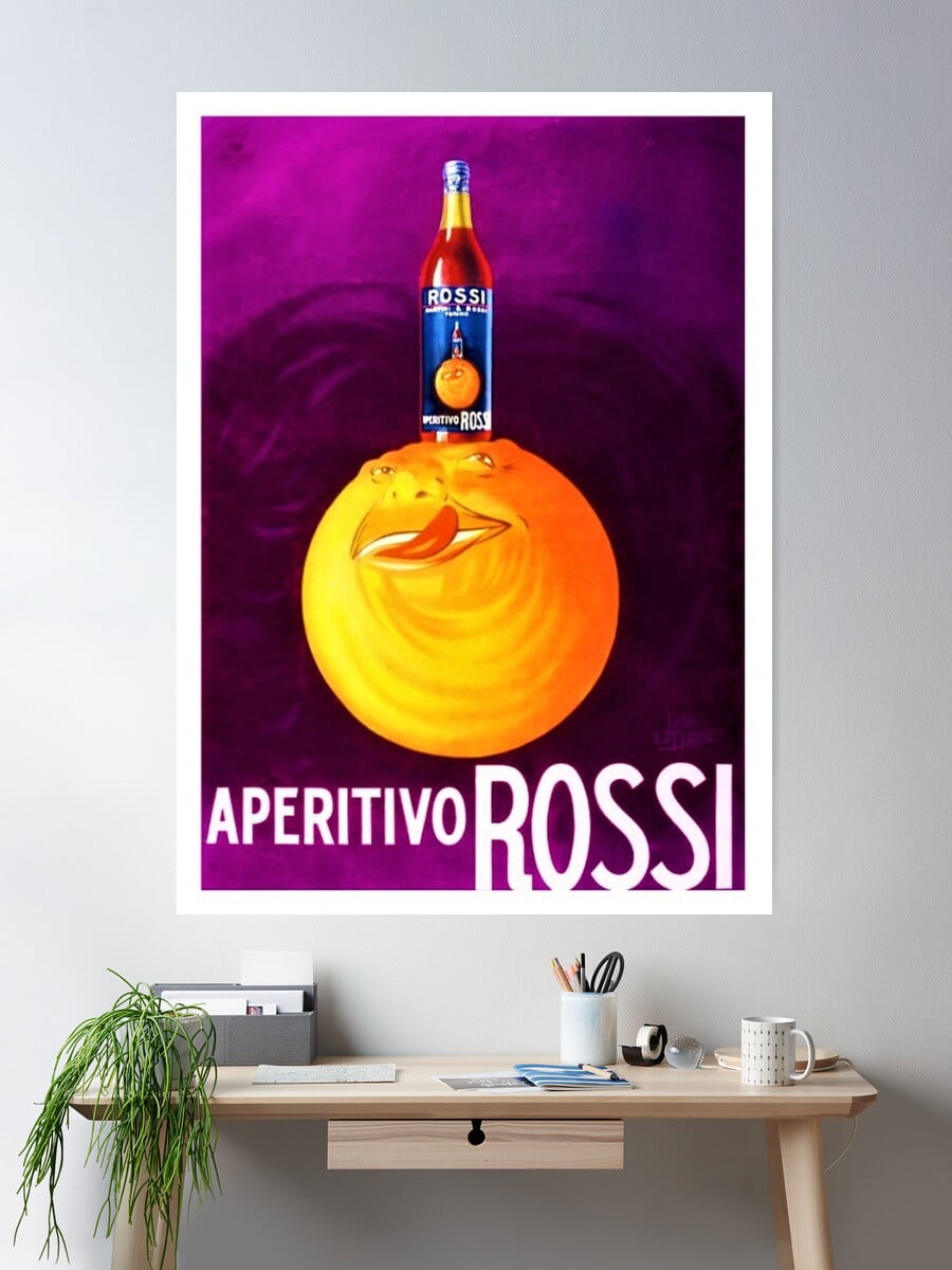 1930'S Vintage Fuchsia Pink Aperitivo Rossi Aperitif Alcoholic ...