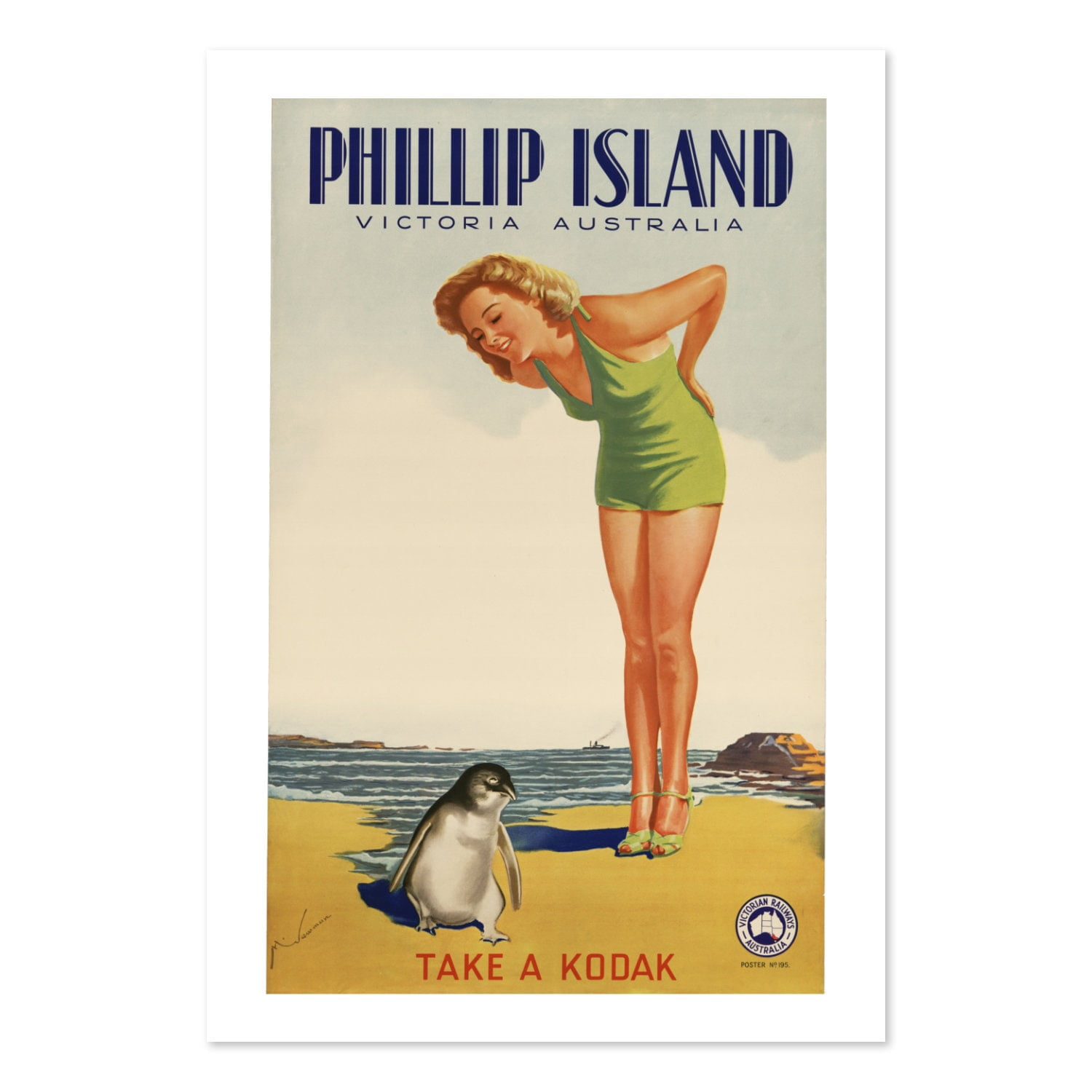 1930S Phillip Island Take A Kodak Vintage Style Australian Travel ...