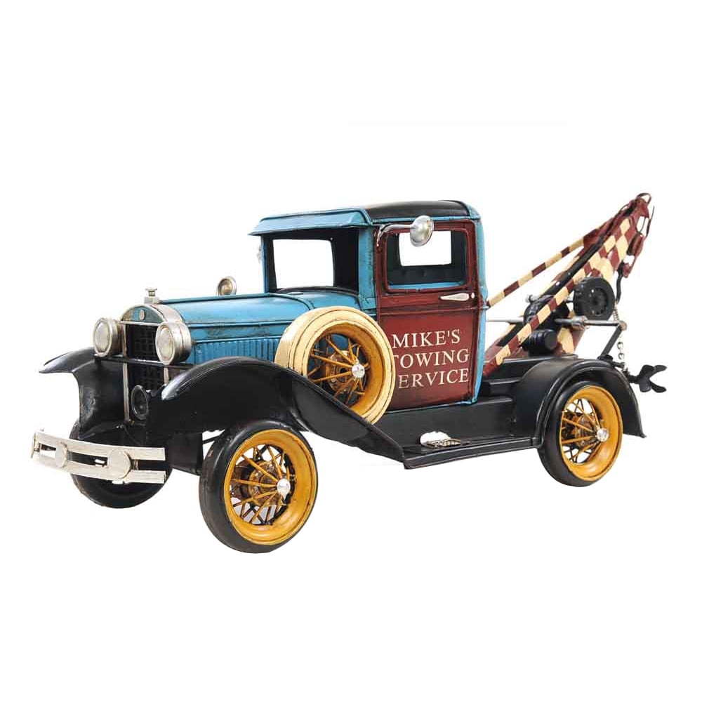 Ford 1931 Model A Diecast Tow Truck, Handcrafted Iron, 1:12 Scale ...