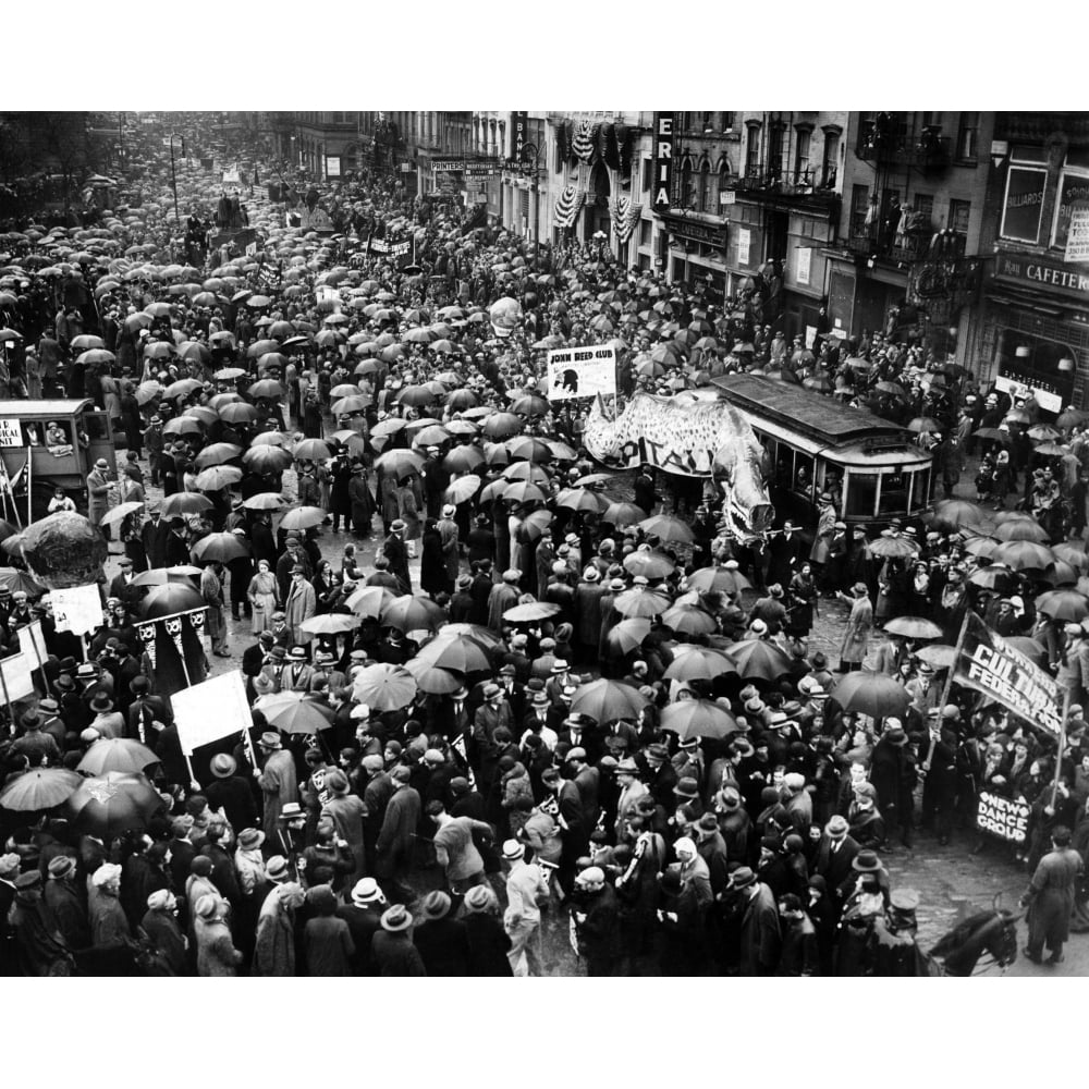 1932 Communist Party May Day Rally In Rutgers Square In New York City ...