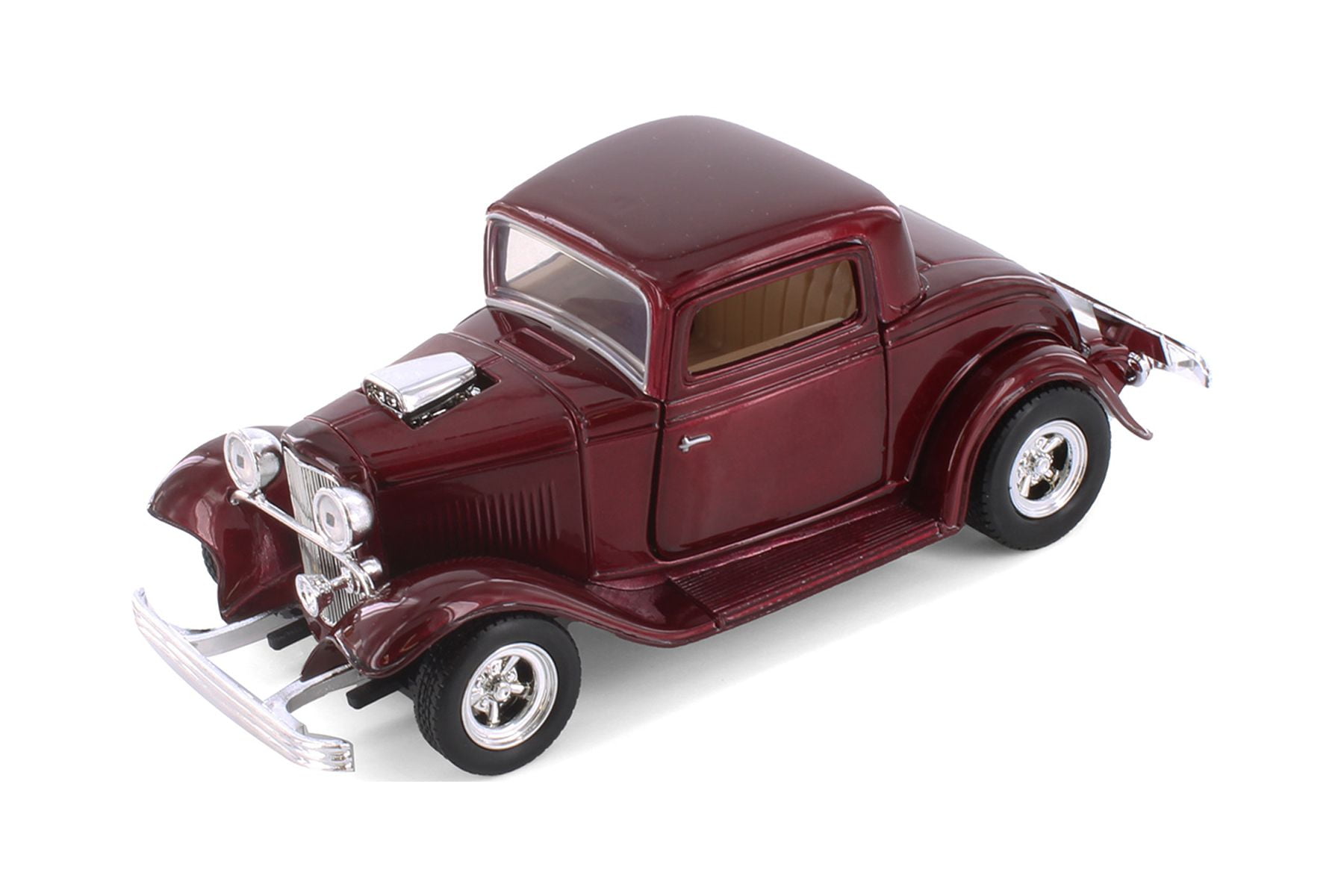 1932 Ford V8 3-Window Coupe, Red - Showcasts 77251D - 1/24 Scale ...