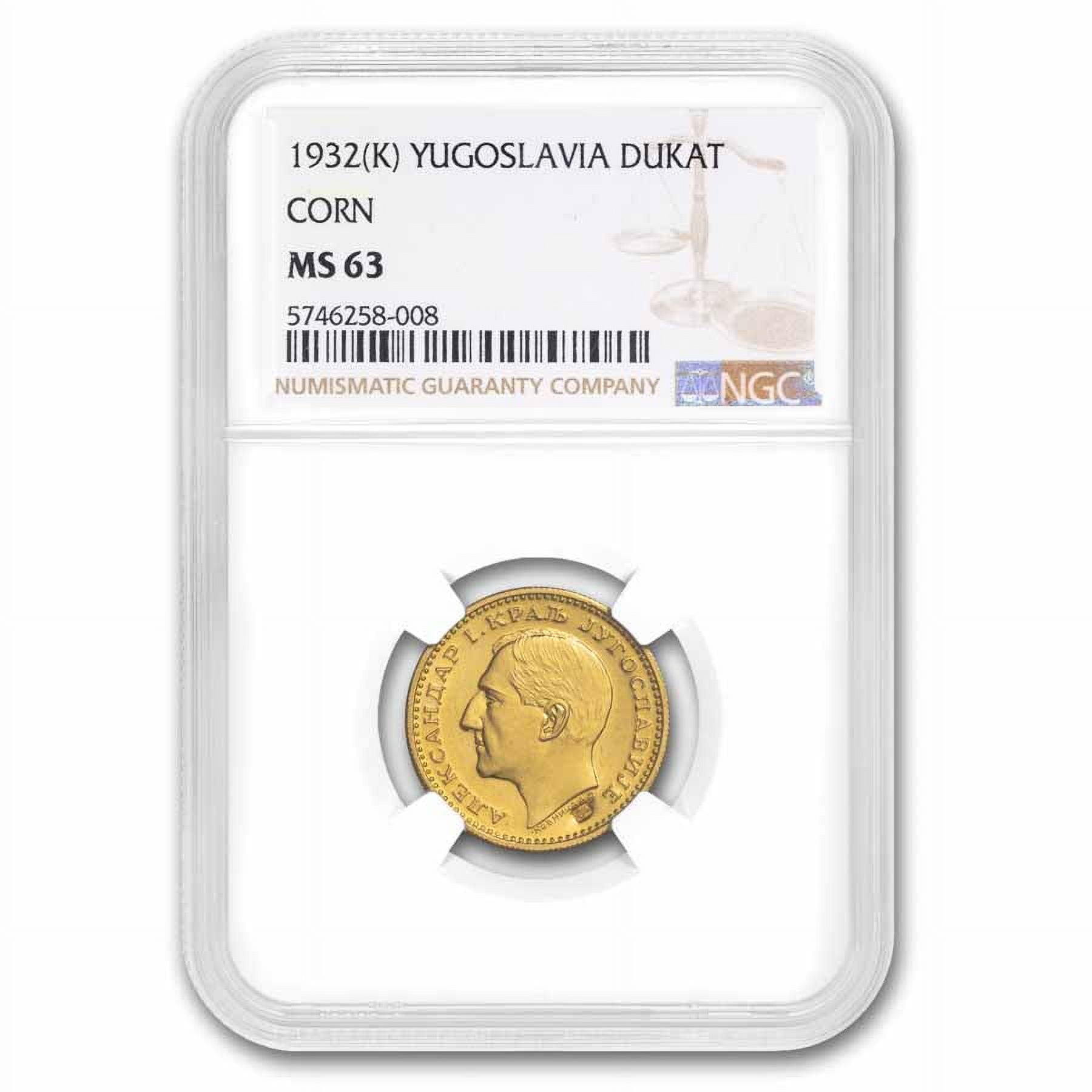 1932-K Yugoslavia Gold Dukat Alexander I MS-63 (Corn) - Walmart.com