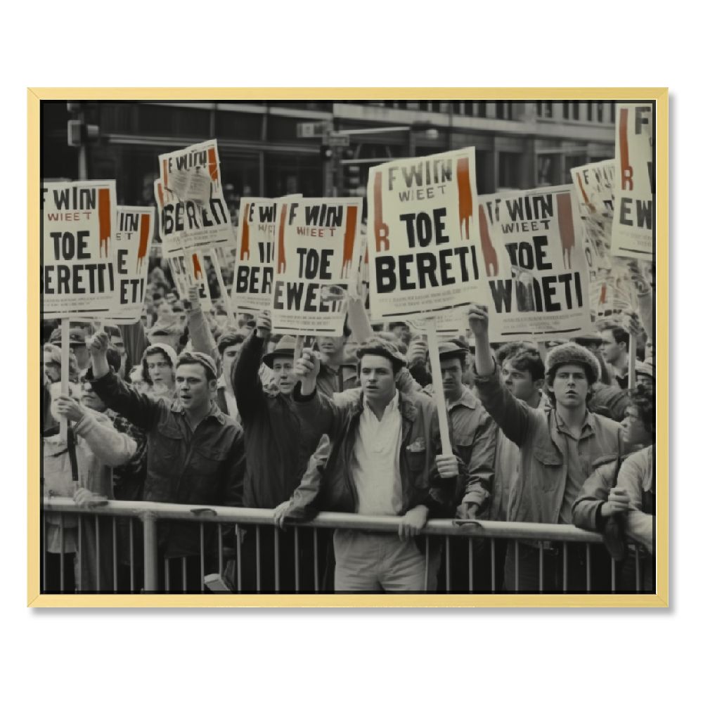 1932 We Want Beer Protest Vintage Black and White Poster Modern Home ...