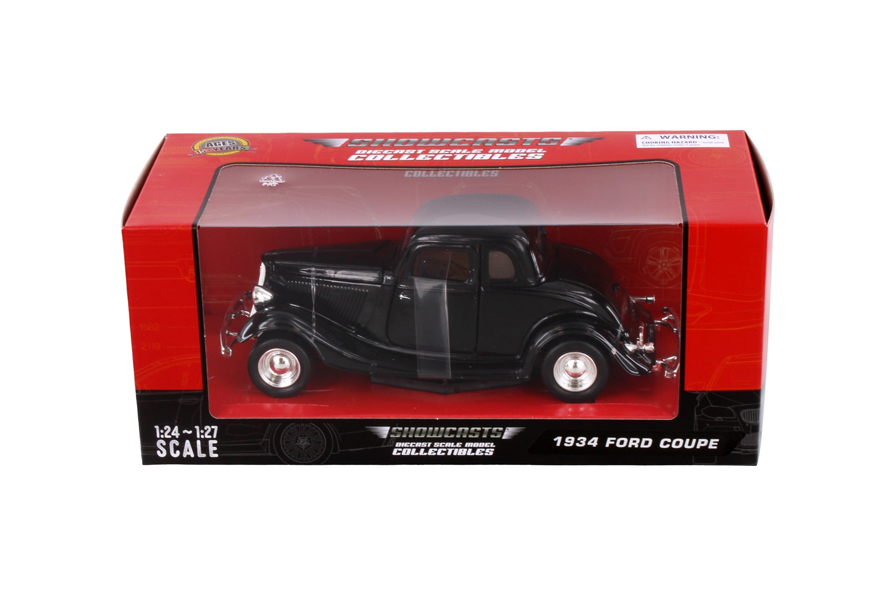 1934 Ford Coupe Hardtop, Black - Showcasts 77217BK - 1/24 Scale Diecast ...