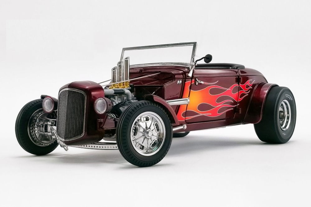1934 Hot Rod Roadster, Brandywine Red Metallic with Flames - GMP 18926 ...