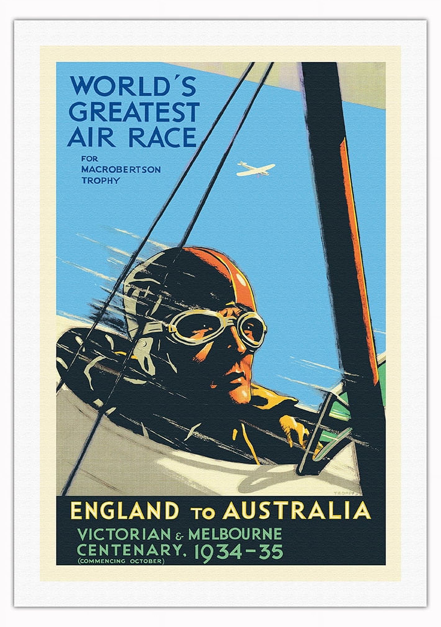 1934 MacRobertson Centenary Air Race - England to Australia - Vintage ...