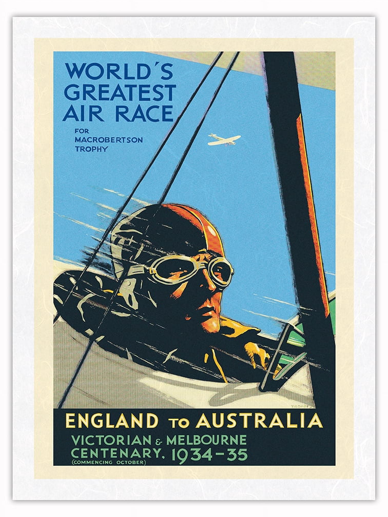 1934 MacRobertson Centenary Air Race - England to Australia - Vintage ...