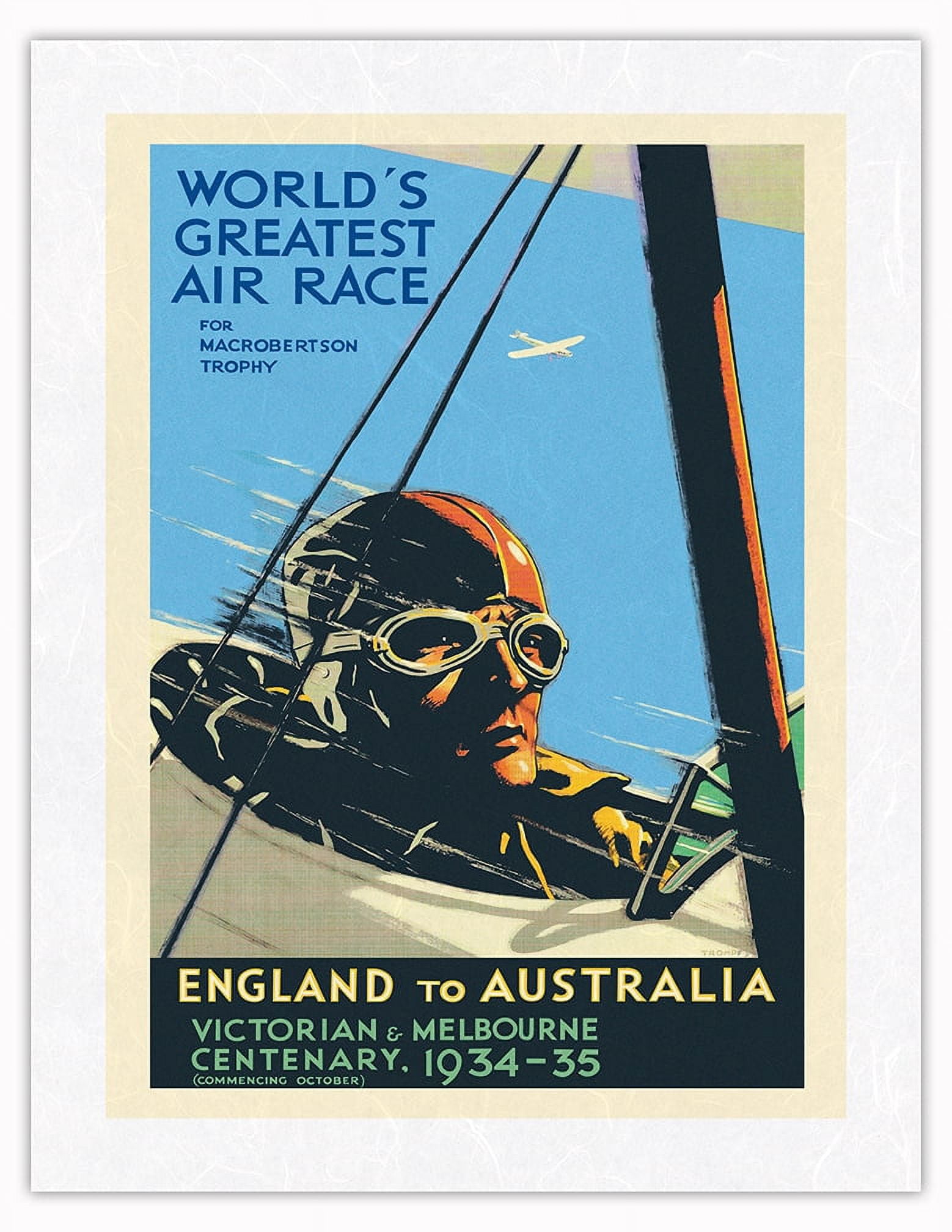 1934 MacRobertson Centenary Air Race - England to Australia - Vintage ...