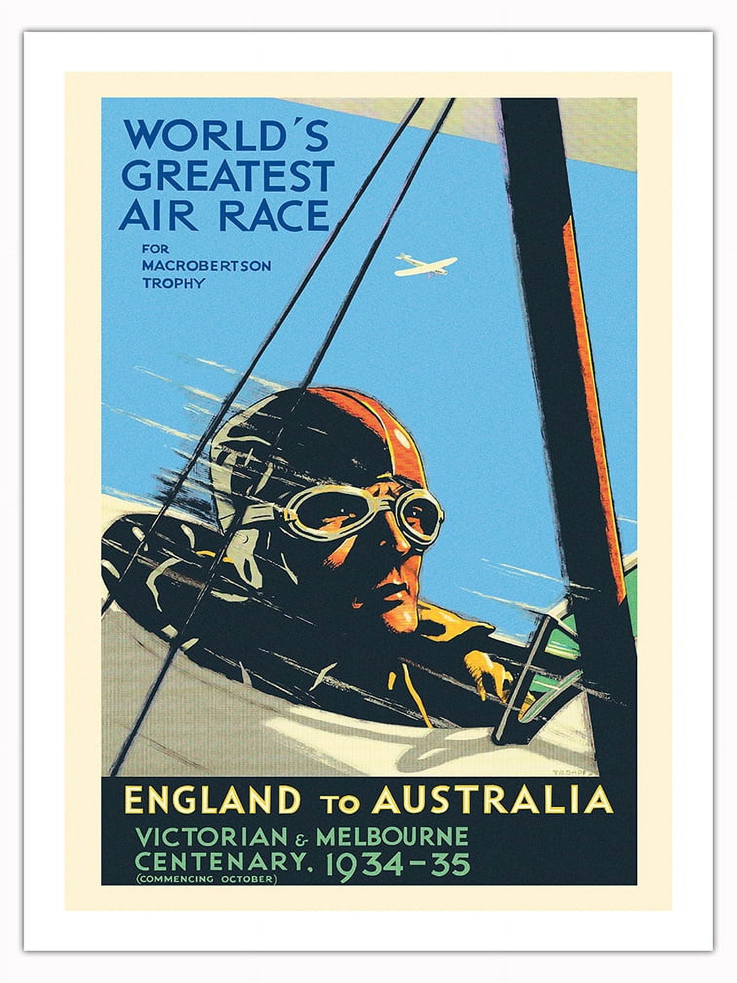 1934 MacRobertson Centenary Air Race - England to Australia - Vintage ...