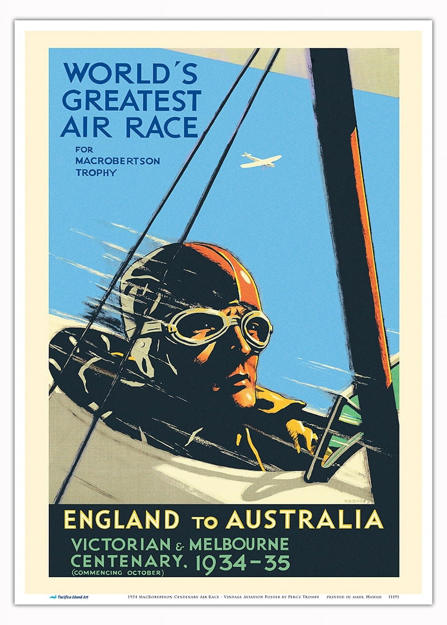 1934 MacRobertson Centenary Air Race - England to Australia - Vintage ...