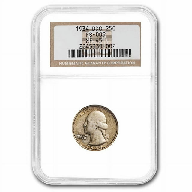 1934 Washington Quarter XF-45 NGC (Doubled Die Obverse) - Walmart.com