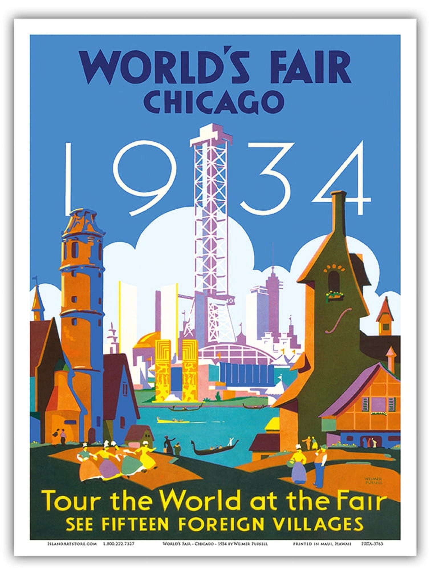 1934 World's Fair Chicago - Tour the World at the Fair - Vintage Travel ...